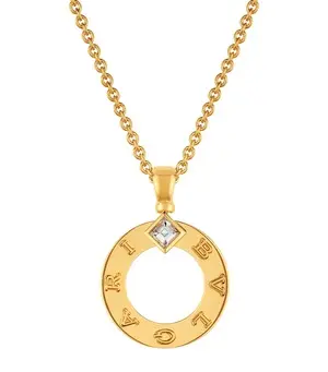 BVLGARI 18k Yellow Diamond Necklace - Gold
