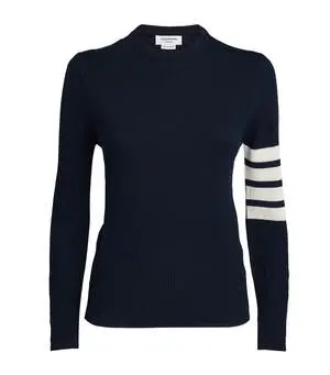 Thom Browne Cashmere 4-bar Sweater - Navy