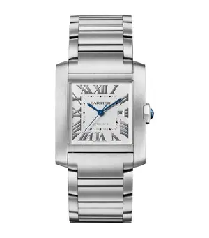 Cartier Tank Française Stainless Steel Watch - Silver