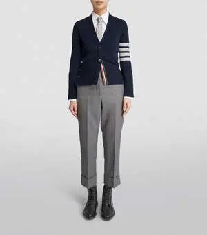 Thom Browne Cashmere 4-bar Cardigan - Navy