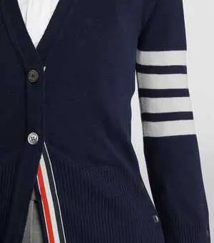 Thom Browne Cashmere 4-bar Cardigan - Navy