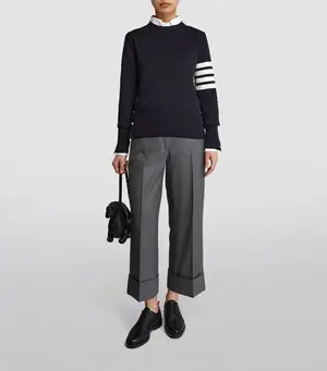 Thom Browne 4-bar Crew Neck Sweater