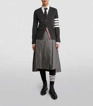 Thom Browne Four-bar Cashmere Cardigan