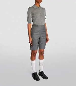 Thom Browne 4-bar Polo Shirt - Grey
