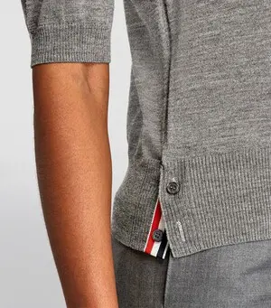 Thom Browne 4-bar Polo Shirt - Grey