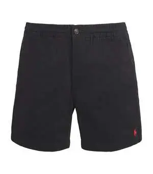 Polo Ralph Lauren Stretch-cotton Logo Shorts - Black