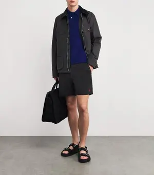 Polo Ralph Lauren Stretch-cotton Logo Shorts - Black