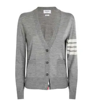 Thom Browne 4-bar Stripe Wool Cardigan