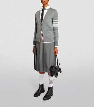 Thom Browne 4-bar Stripe Wool Cardigan