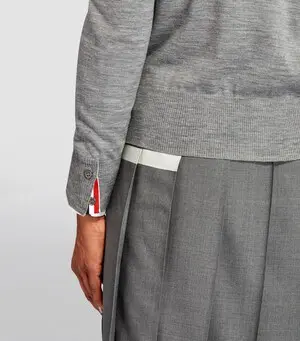 Thom Browne 4-bar Stripe Wool Cardigan