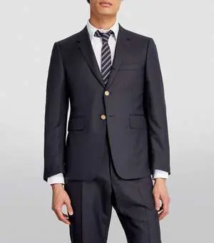 Thom Browne Wool Blazer - Navy