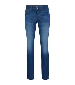 BOSS Slim-fit Stretch Denim Jeans - Blue