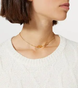 Valentino Garavani Vlogo Crystal-embellished Necklace