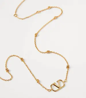 Valentino Garavani Vlogo Crystal-embellished Necklace
