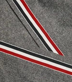 Thom Browne Wide-lapel Overcoat - Grey