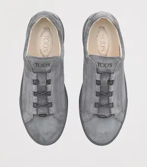 TOD'S Suede Cassetta Sneakers - Grey
