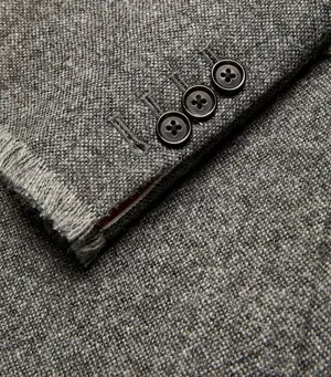Thom Browne Wide Lapel Overcoat - Grey