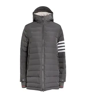 Thom Browne Down Puffer Jacket With Signature Stripes