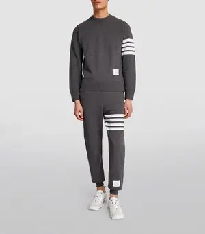 Thom Browne Four-stripe Sweatpants - Grey
