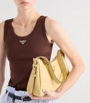 Prada Ribbed Triangle Tank Top