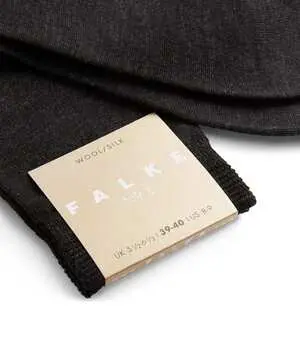 Falke Wool-silk No. 3 Crew Socks - Grey