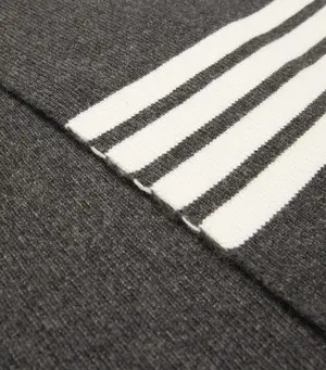 Thom Browne Cashmere 4-bar Scarf - Grey