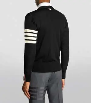 Thom Browne Merino Wool 4-bar Cardigan