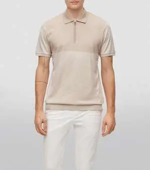BOSS Cotton-silk Polo Shirt