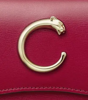 Cartier Calfskin Panthère De Mini Wallet - Red