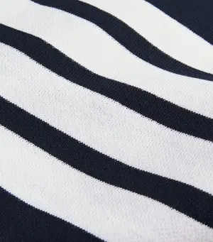 Thom Browne Four-stripe Cotton Shorts - Navy
