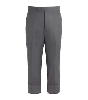 Thom Browne Wool Tailored Trousers - Grey
