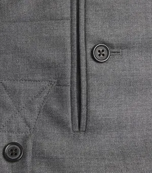 Thom Browne Wool Tailored Trousers With Tricolour Stripes - Grey