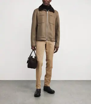 Canali Stretch-cotton Chinos - Beige