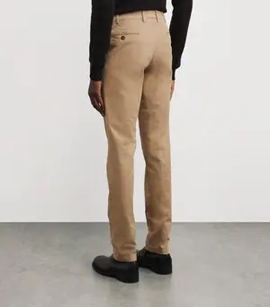 Canali Stretch-cotton Chinos - Beige
