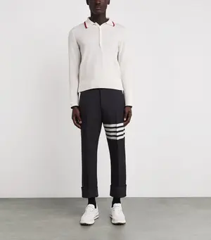 Thom Browne Wool Backstrap Tailored Trousers