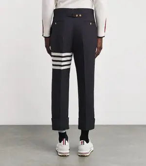 Thom Browne Wool Backstrap Tailored Trousers