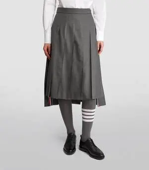 Thom Browne Pleated Midi Skirt