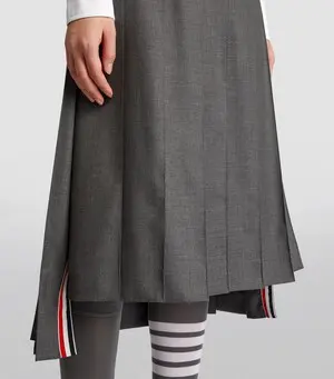Thom Browne Pleated Midi Skirt