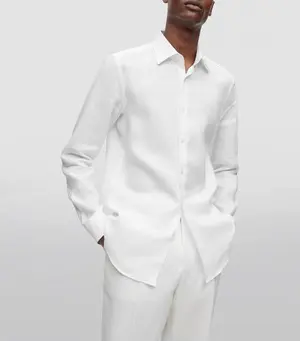 BOSS Linen Shirt - White