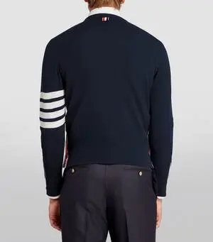 Thom Browne Cashmere 4-bar Sweater - Navy