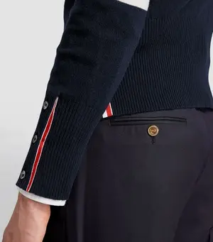 Thom Browne Cashmere 4-bar Sweater - Navy