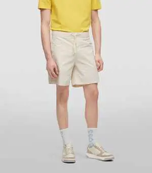 BOSS Stretch-cotton Drawstring Shorts