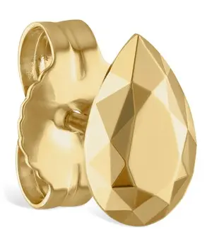 MARIA TASH 14kt Yellow Faceted Pear Single Stud Earring