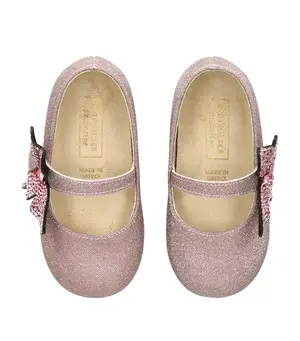 BABYWALKER Crystal Butterfly Ballet Flats