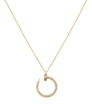 Cartier Yellow And Diamond Juste Un Clou Necklace - Gold
