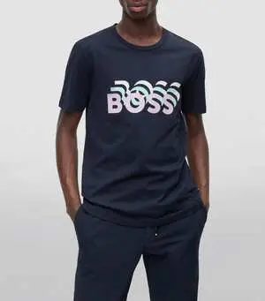 BOSS Logo T-shirt - Blue
