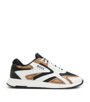 BOSS Two-tone Metallic Low-top Sneakers