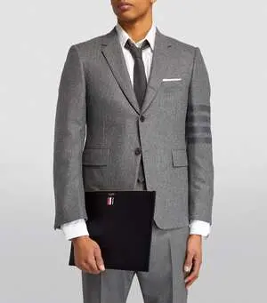 Thom Browne Small Leather Pouch