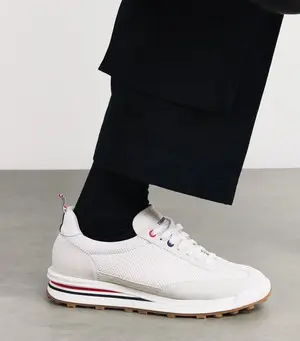 Thom Browne Suede-trim Technical Tricolour Sneakers