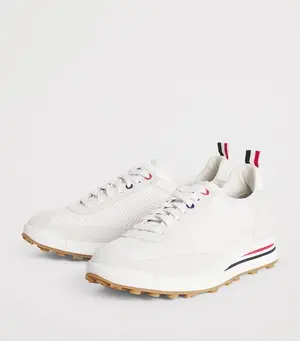 Thom Browne Suede-trim Technical Tricolour Sneakers